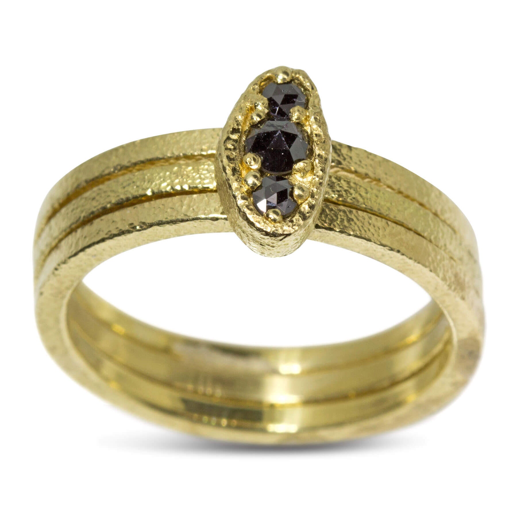 Black Diamond Puddle Ring – Rona Fisher Jewelry